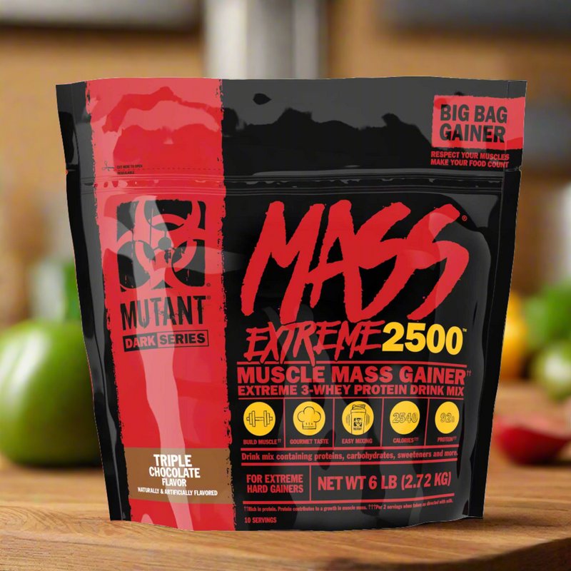 Mutant Mass Extreme 2500 - Muscle Mass Gainer 6 LBS (2.72 KG) – Muscle ...